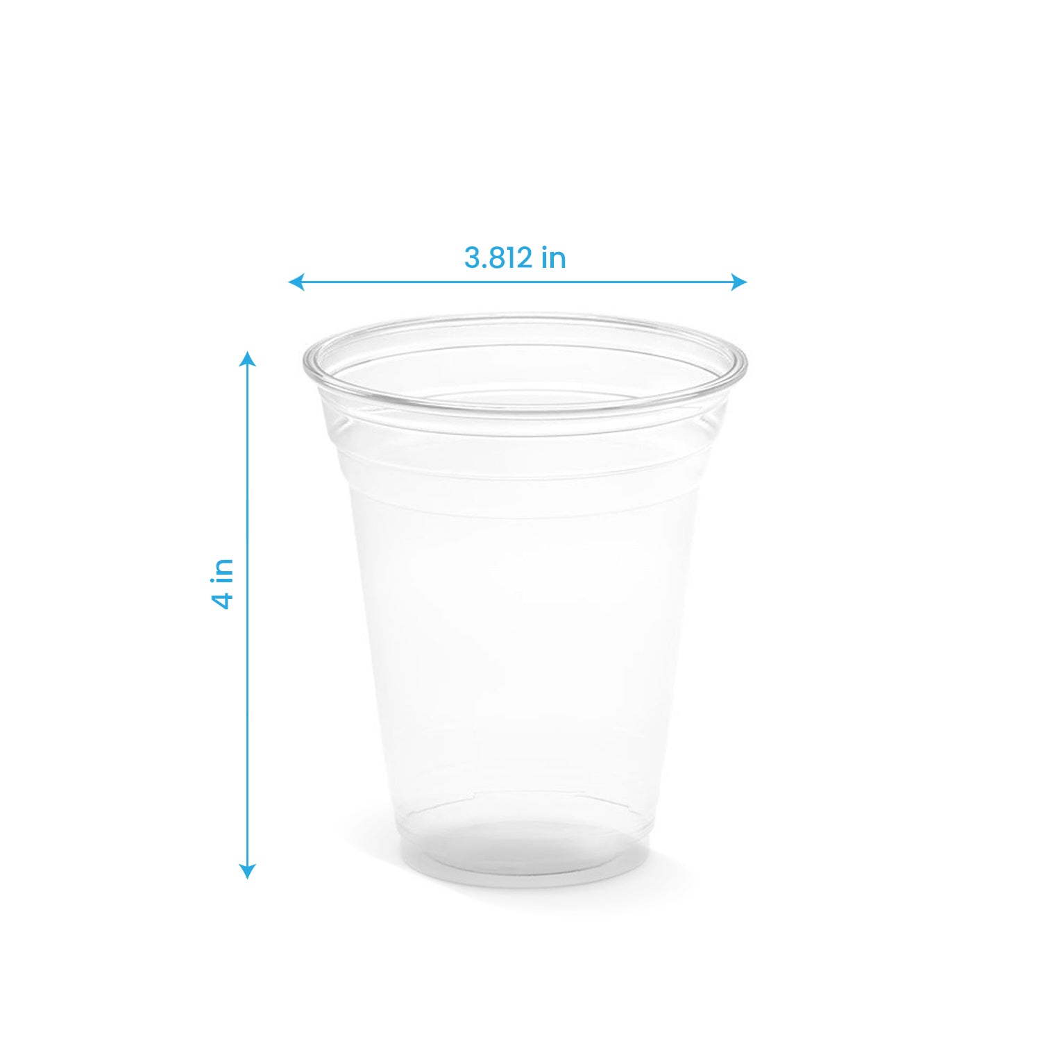 12 oz. Blank Recyclable Plastic Cup | THE CUP STORE