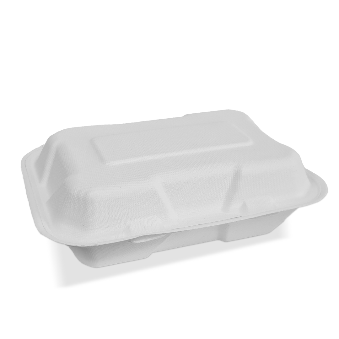 9" x 6" Paper Hinged Food Container | THE CUP STORE