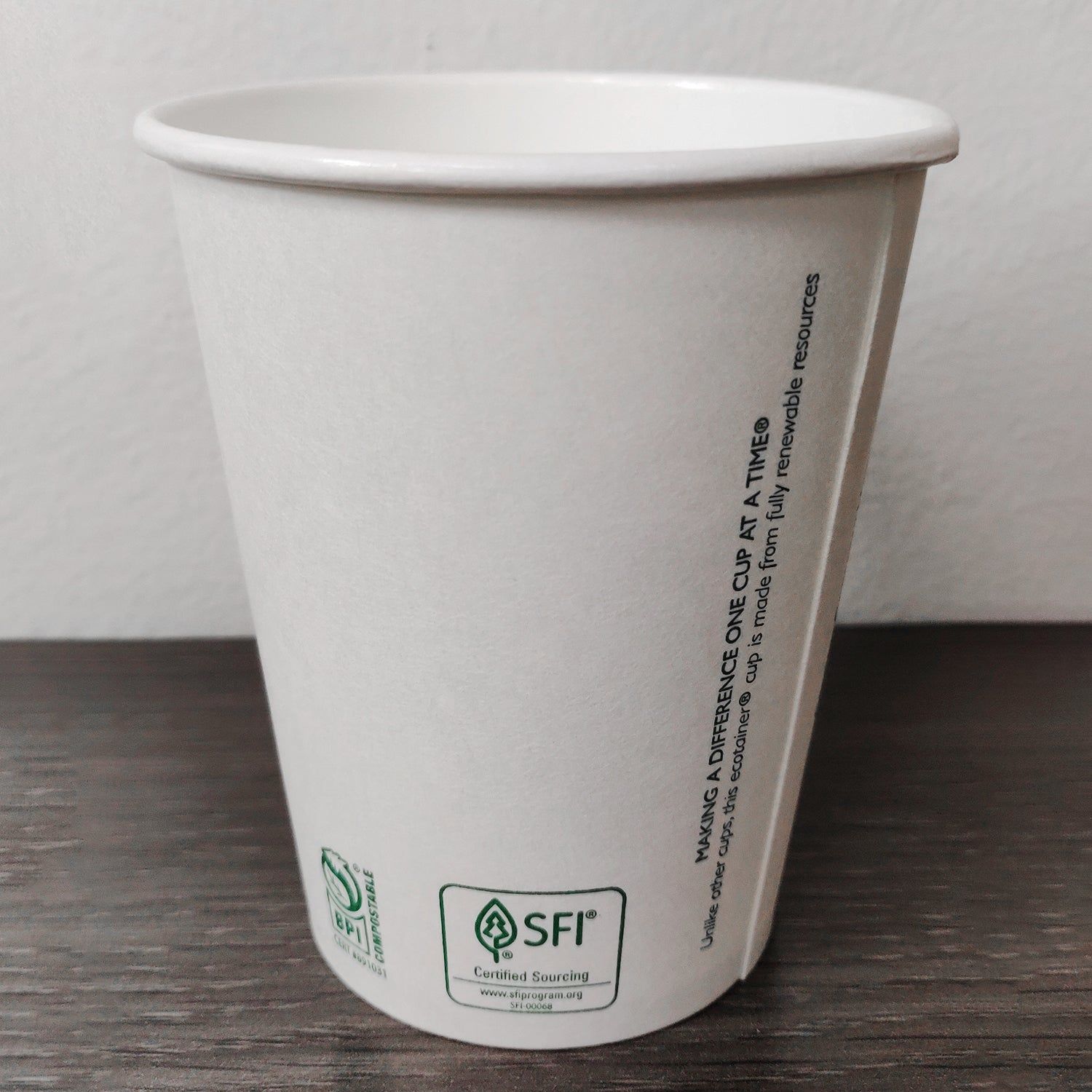 12 oz. Blank Compostable Paper Cup | THE CUP STORE